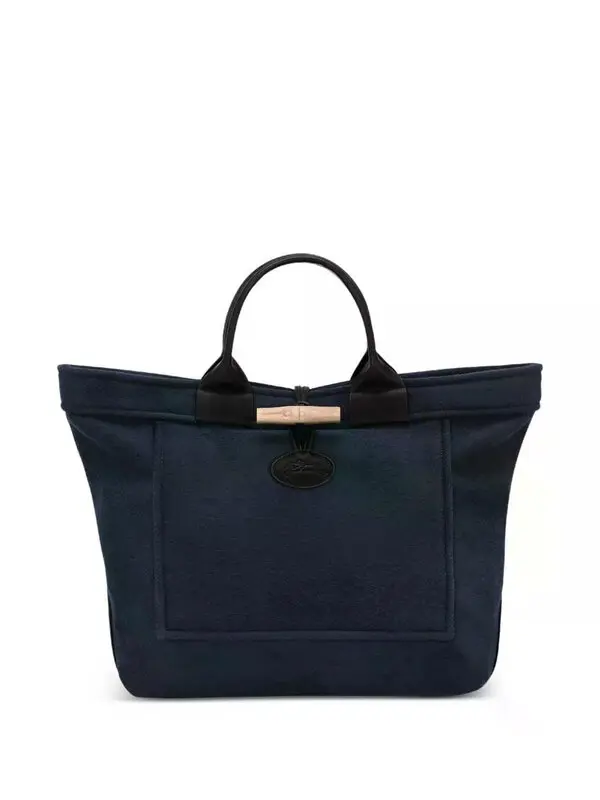 Longchamp Le Roseau L Tote Bag - Blue