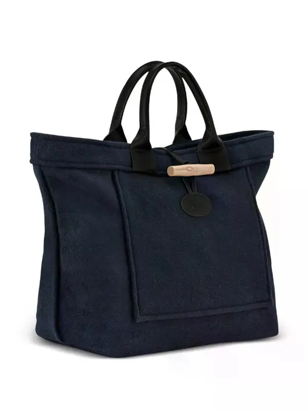 Longchamp Le Roseau L Tote Bag - Blue