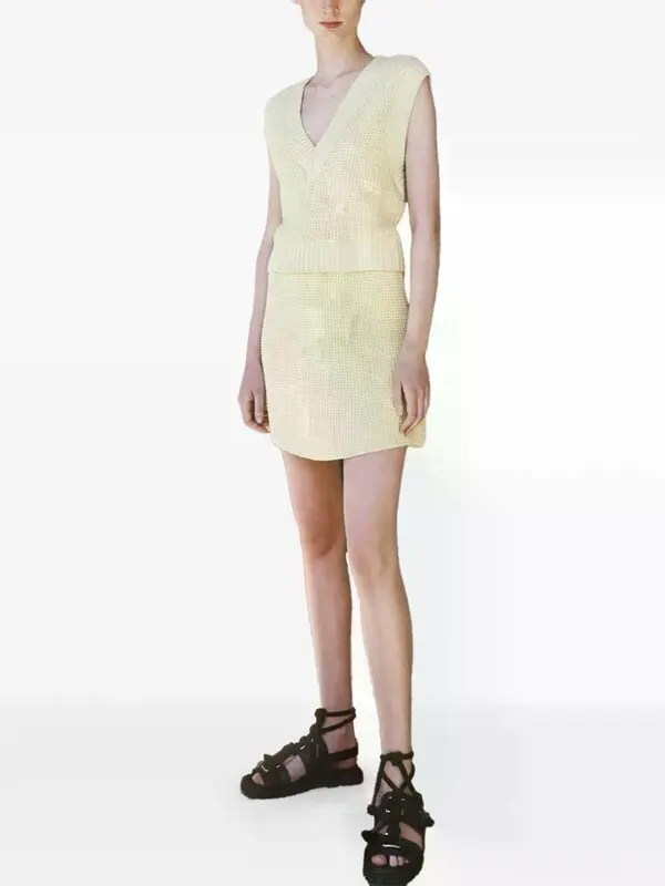 Rodebjer Prisca Knit Mini Skirt - Neutrals
