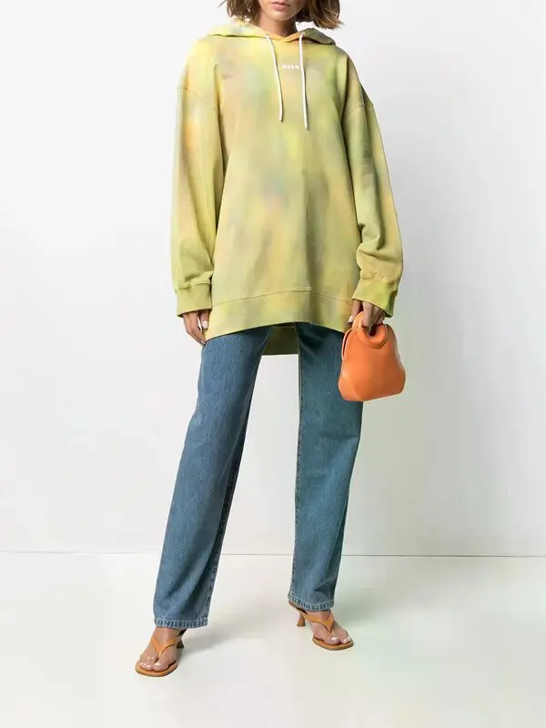 MSGM Pleat Detail Straight Leg Jeans