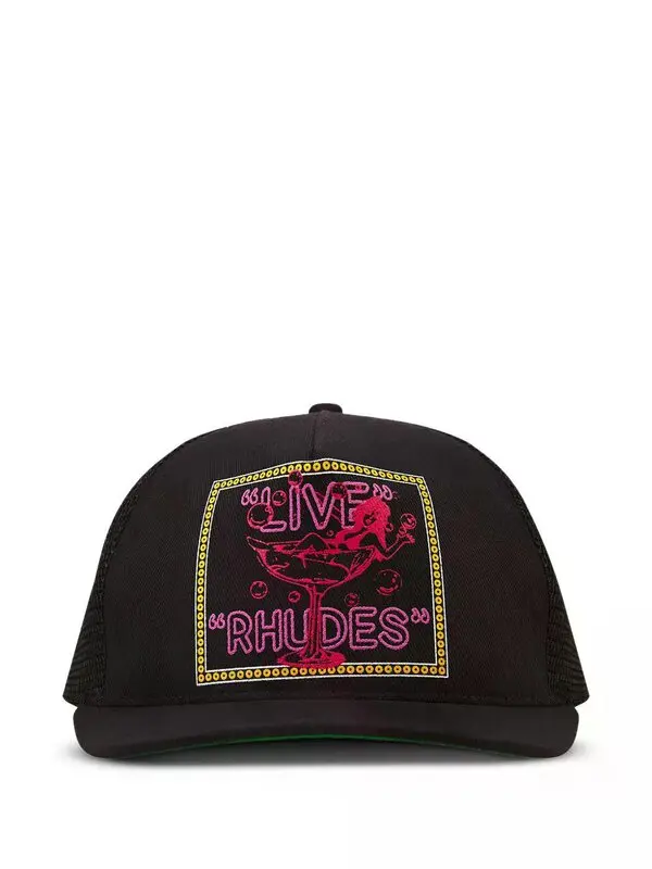 Rhude Graphic-print Trucker Hat - Black