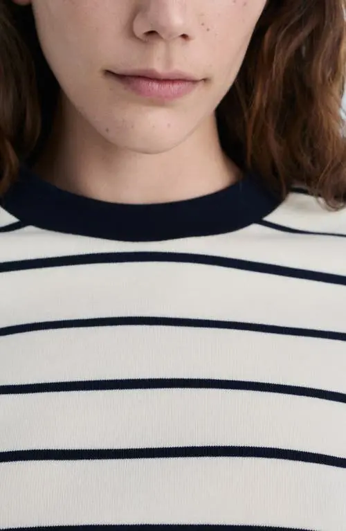 Mango Striped Cotton T-shirt
