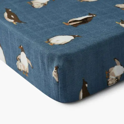 MILKBARN Crib Sheet - Penguins