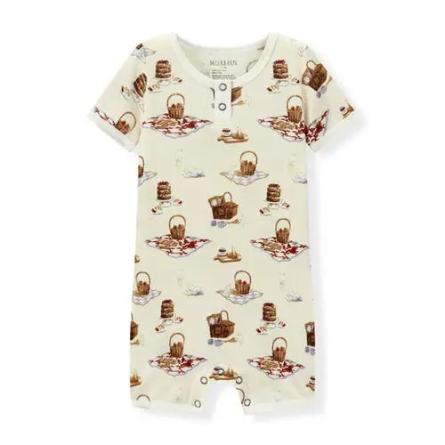 MILKBARN Organic Cotton Shortall - Picnic