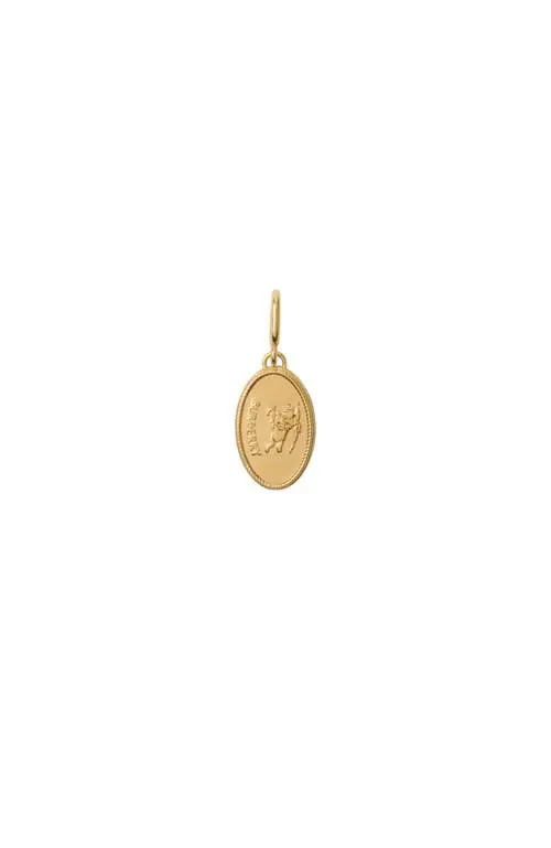 Burberry Knight Stamp Charm - Gold