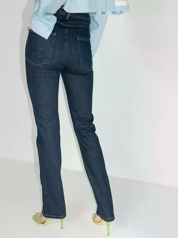 ROTATE BY BIRGER CHRISTENSEN Jada Zip-ankle Flared Jeans