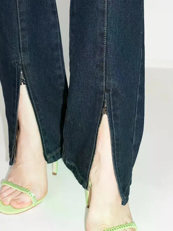 ROTATE BY BIRGER CHRISTENSEN Jada Zip-ankle Flared Jeans