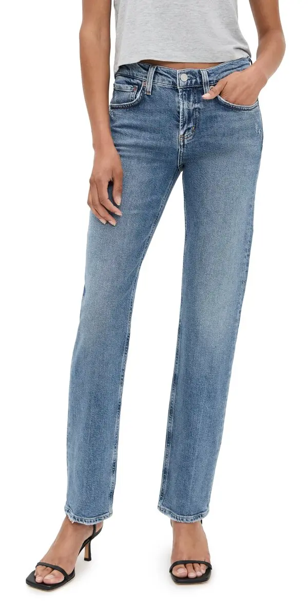 AGOLDE Low Rise Slim Leg Jeans