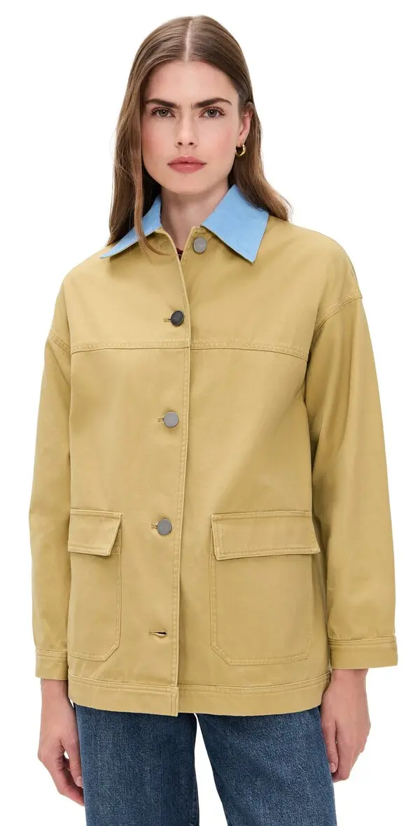 LE BOP Mid-length Barn Jacket - Khaki