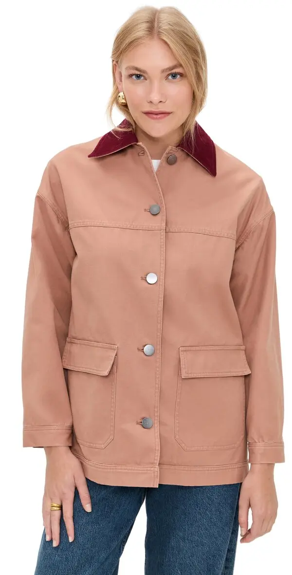 LE BOP Oversized Barn Jacket - Mocha