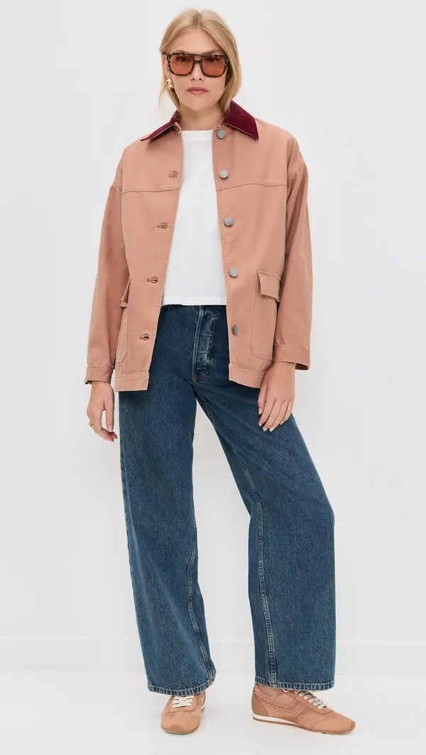 LE BOP Oversized Barn Jacket - Mocha