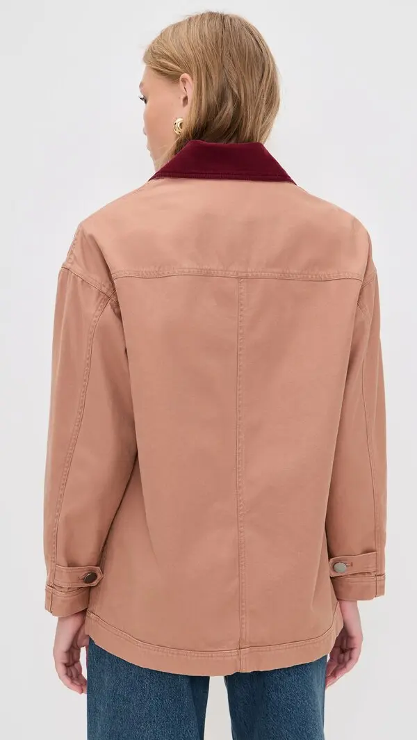 LE BOP Oversized Barn Jacket - Mocha