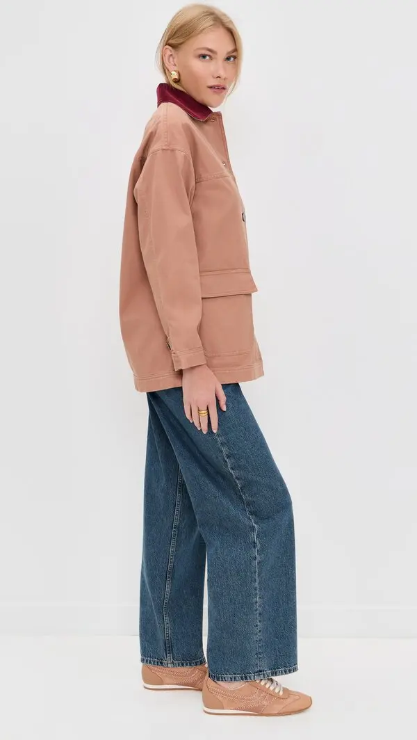 LE BOP Oversized Barn Jacket - Mocha