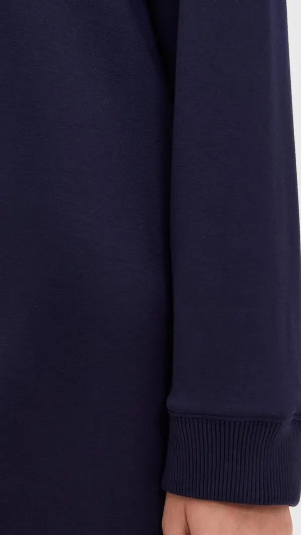 LE BOP Jamie Sweatshirt Mini Dress - Navy
