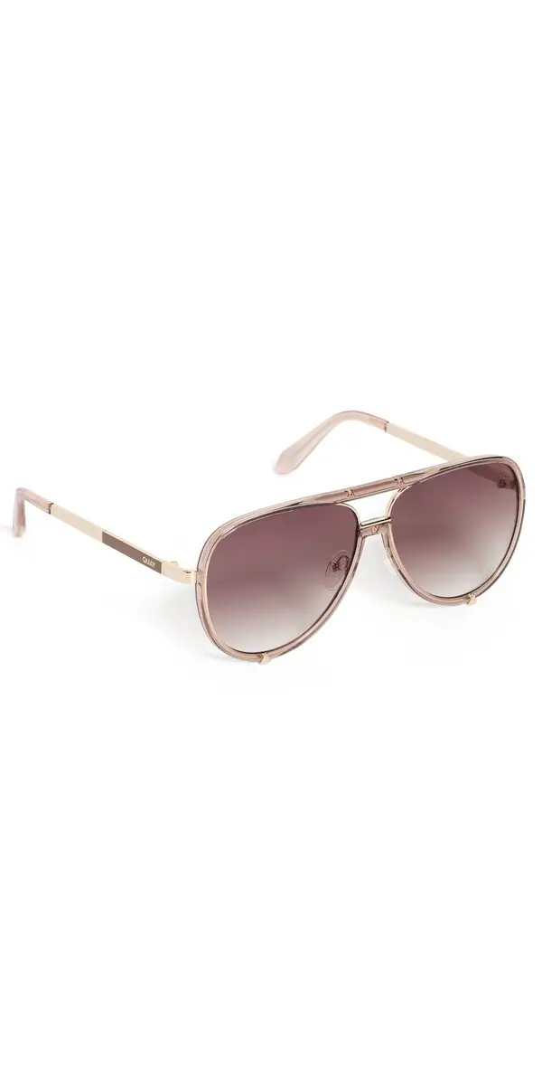 Quay High Profile Aviator Sunglasses - Doe/brown