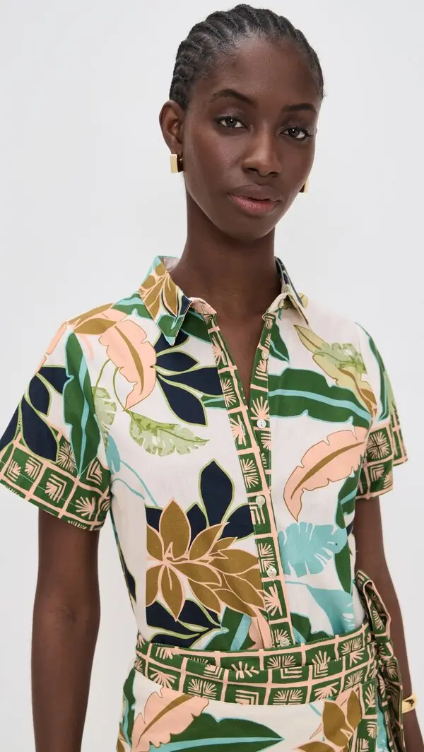 LITTLE LIES Tropical Linen Shirt