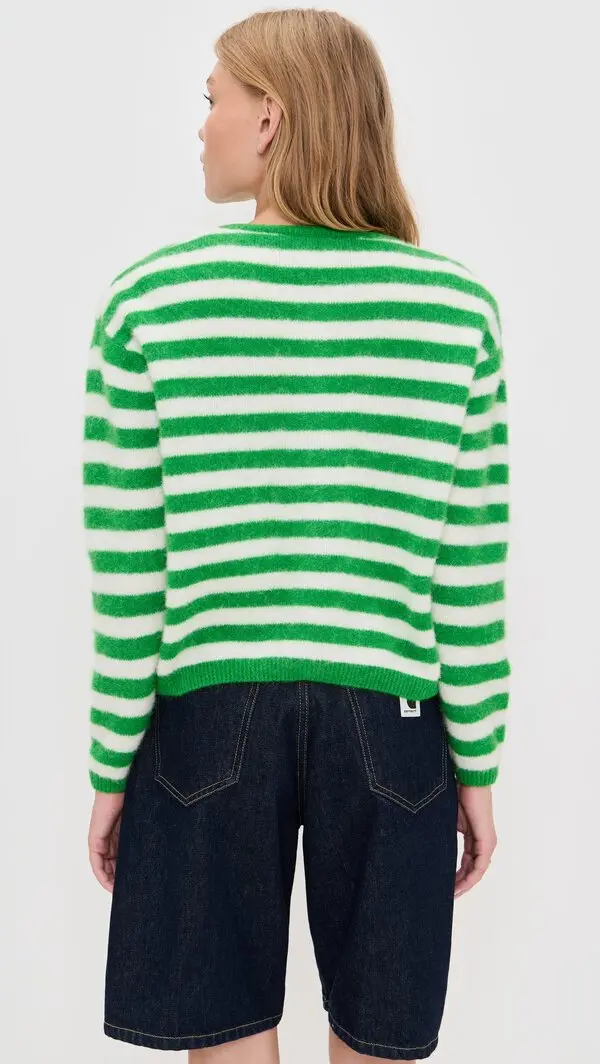 American Vintage Vitow Striped Knit Cardigan