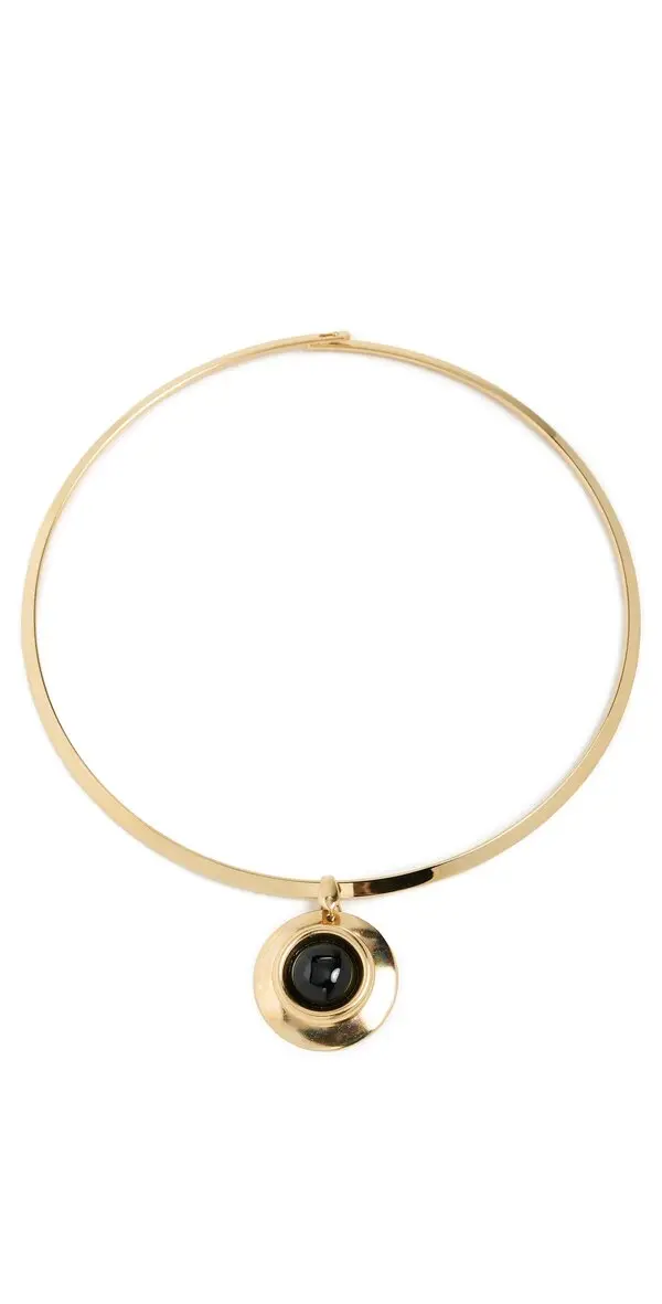 JENNIFER BEHR Alva Collar Necklace - Onyx