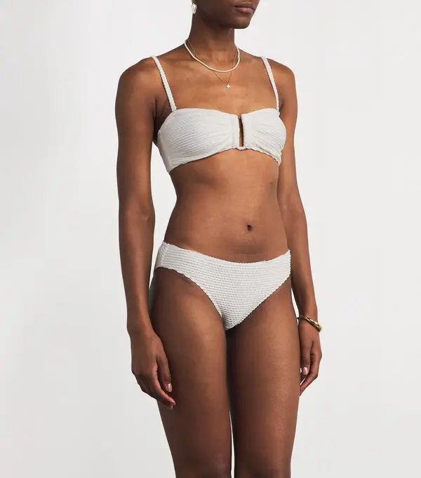 Ulla Johnson Dani Mid-rise Bikini Bottoms - White