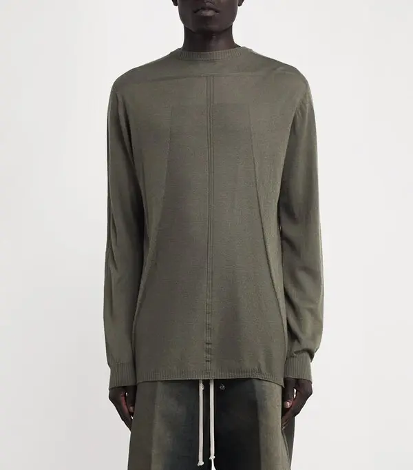 Rick Owens Virgin Wool Oversized Level Sweater