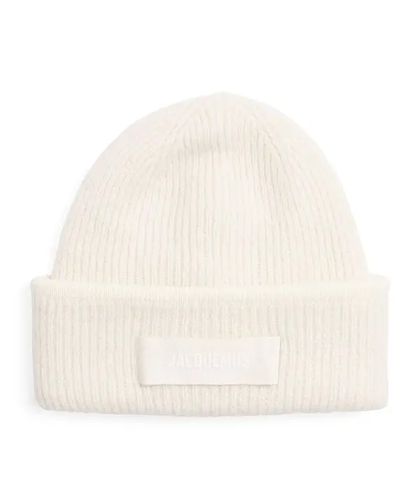 Jacquemus Alpaca-blend Beanie - White