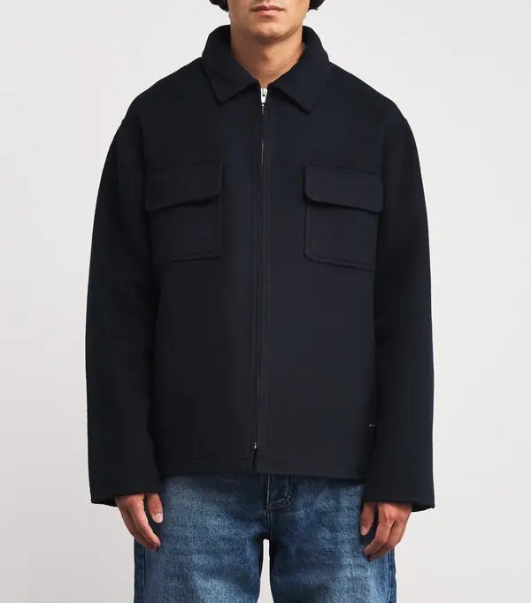 Sandro Wool-blend Zip-up Jacket