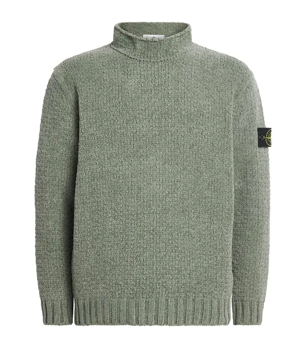 Stone Island Cotton Funnel Neck Sweater