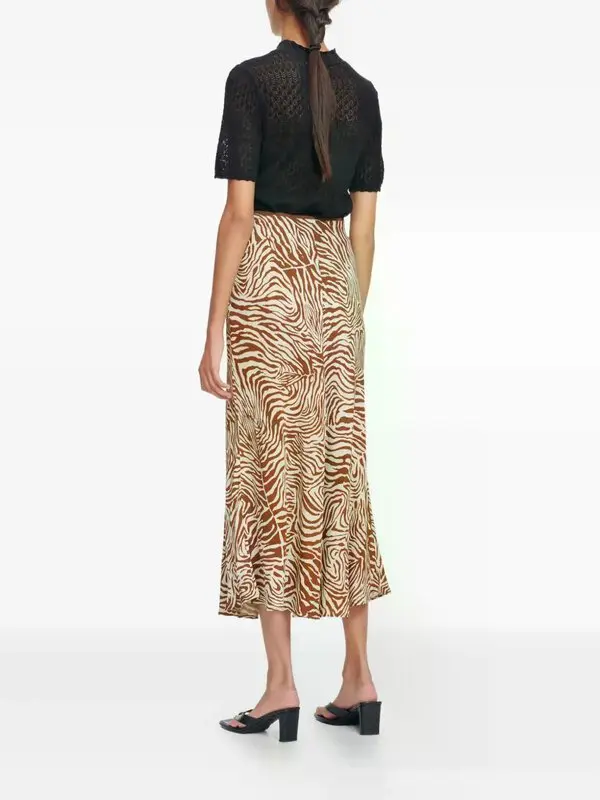SAMSOE SAMSOE Alsop Zebra Print Skirt