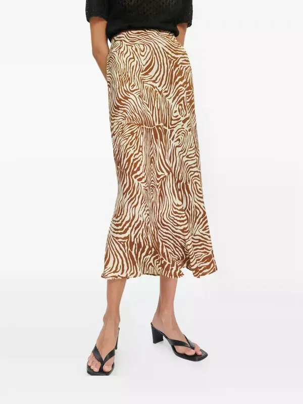 SAMSOE SAMSOE Alsop Zebra Print Skirt