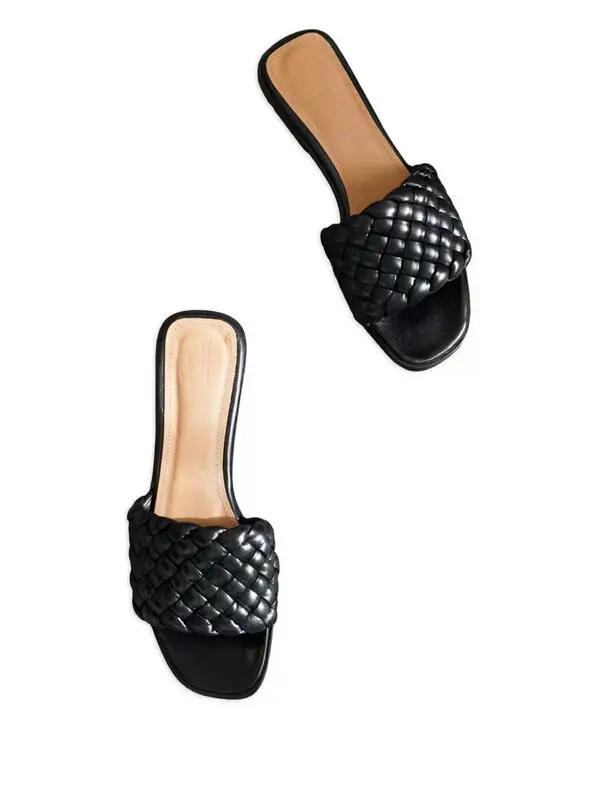 FLATTERED Minou Woven-leather Flat Sandals