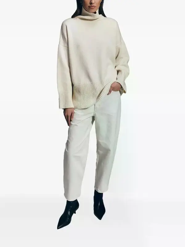 ETHER Vela Ribbed-hem Sweater