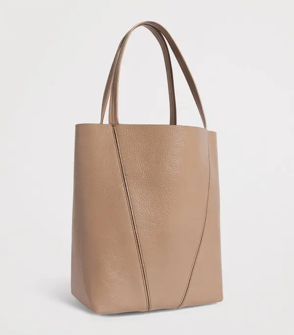 Chloé Medium Leather Spin Tote Bag - Pink