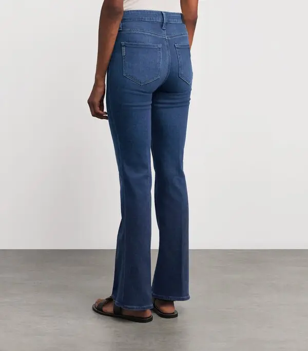 Paige Stretch Denim Laurel Canyon Jeans - Navy
