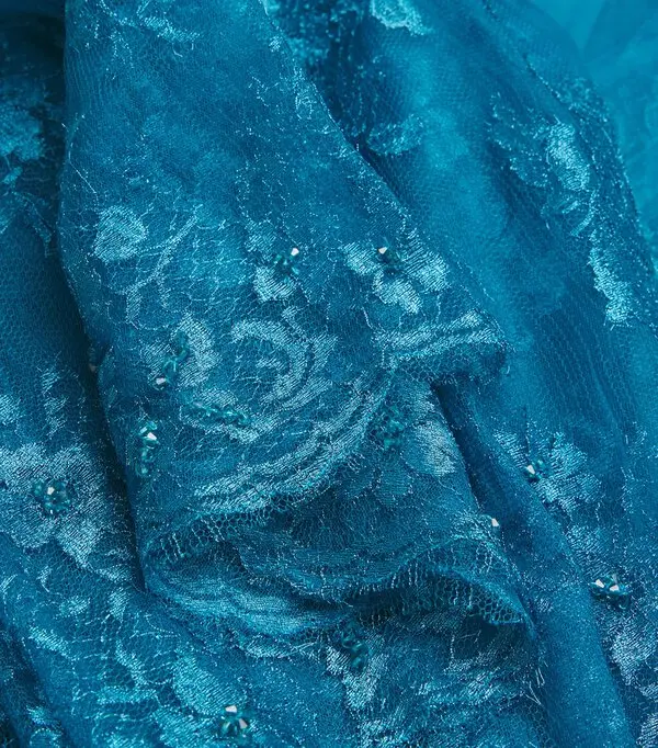 Rosamosario Silk Embellished Long Robe