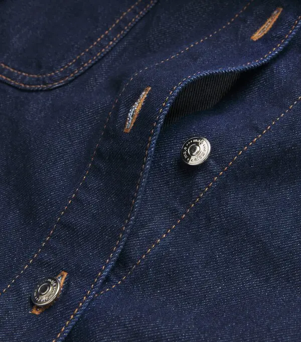 Maje Denim Jacket With Bow Detail