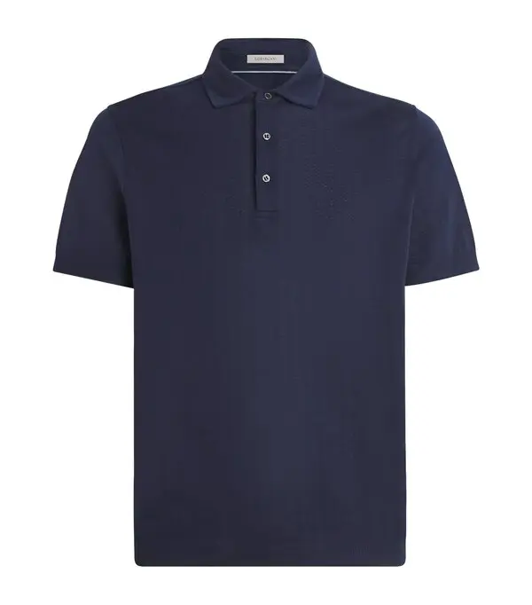 Corneliani Cotton Jersey Polo Shirt