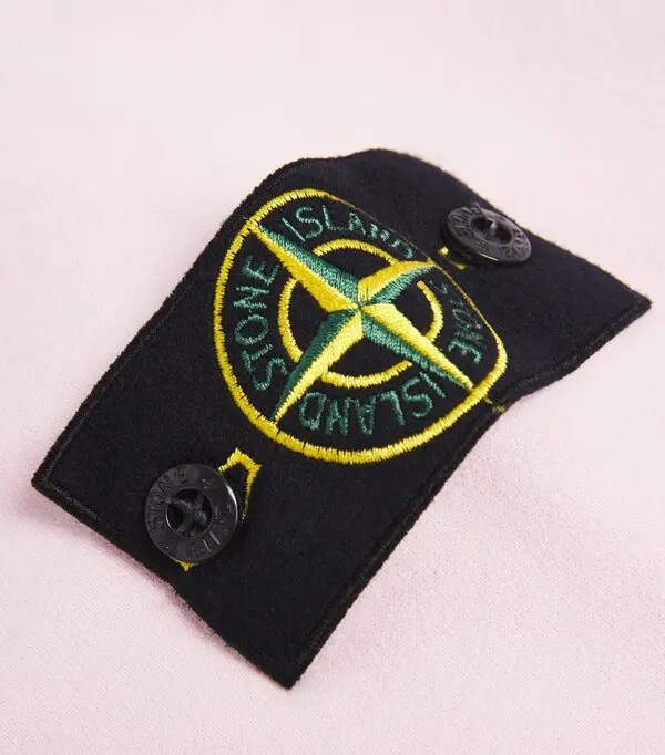 Stone Island Cotton Hoodie With Compass Patch