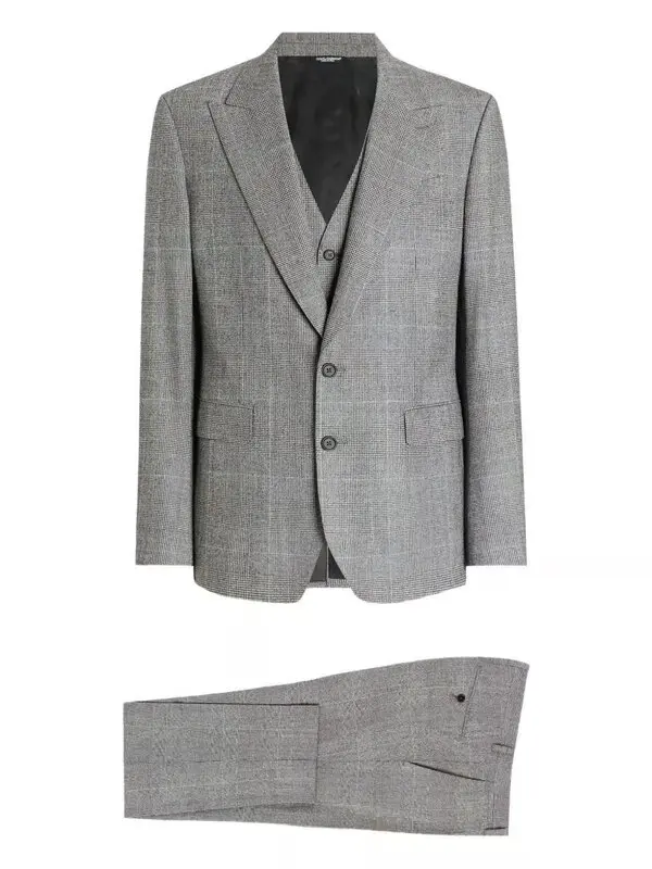 Dolce & Gabbana Check-pattern Three-piece Suit