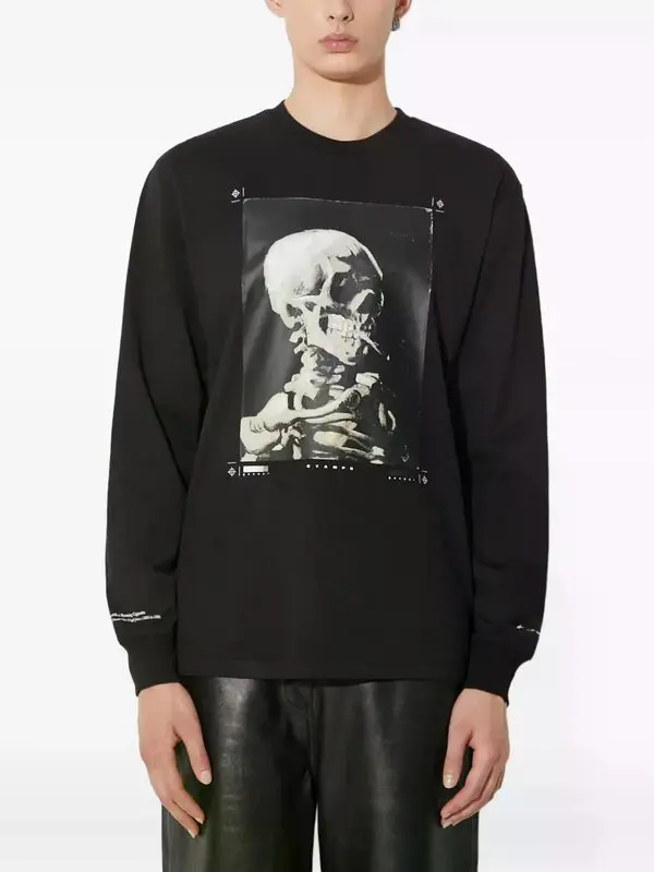 STAMPD Skull-print Long-sleeve T-shirt