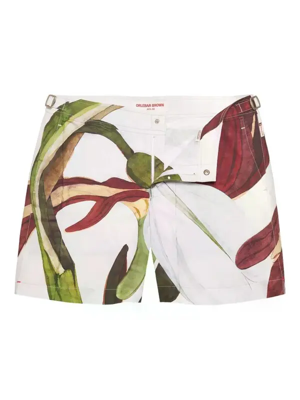 Orlebar Brown Bulldog Floral-print Swim Shorts - White
