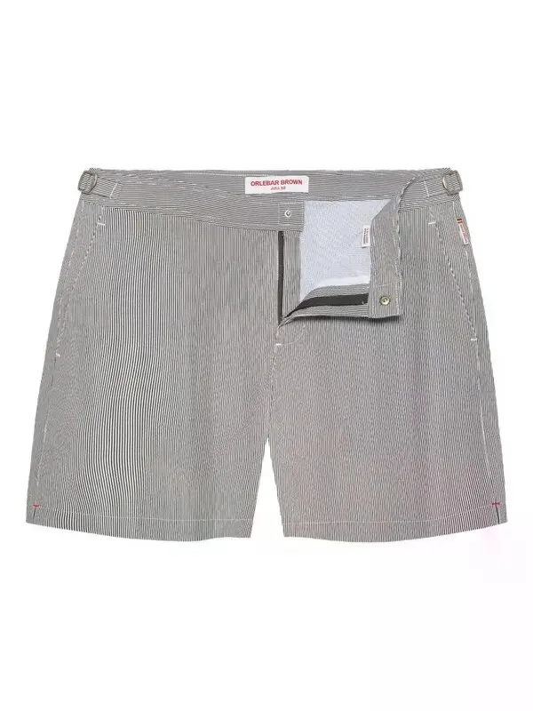 Orlebar Brown Bulldog Pinstriped Swim Shorts - Grey