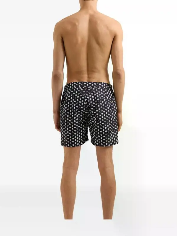 Orlebar Brown Bulldog Geometric-print Swim Shorts - Blue