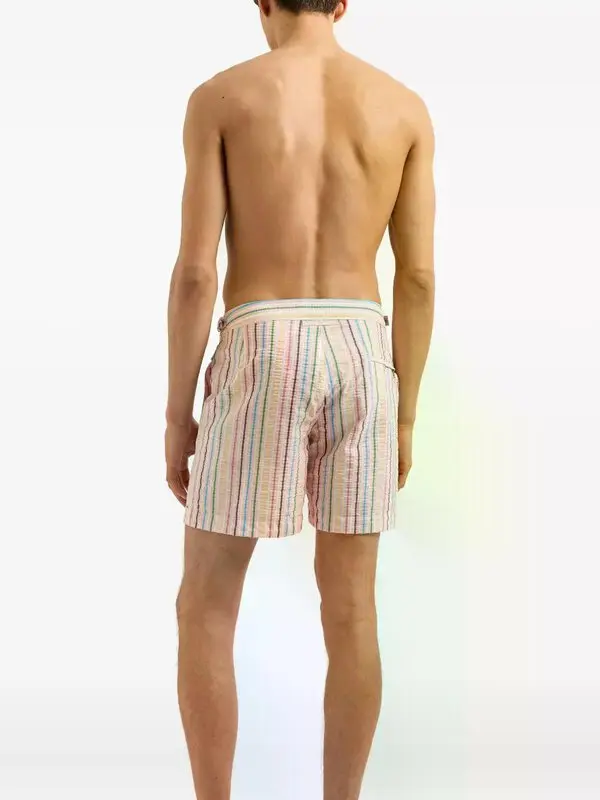 Orlebar Brown Bulldog Striped Swim Shorts - Pink
