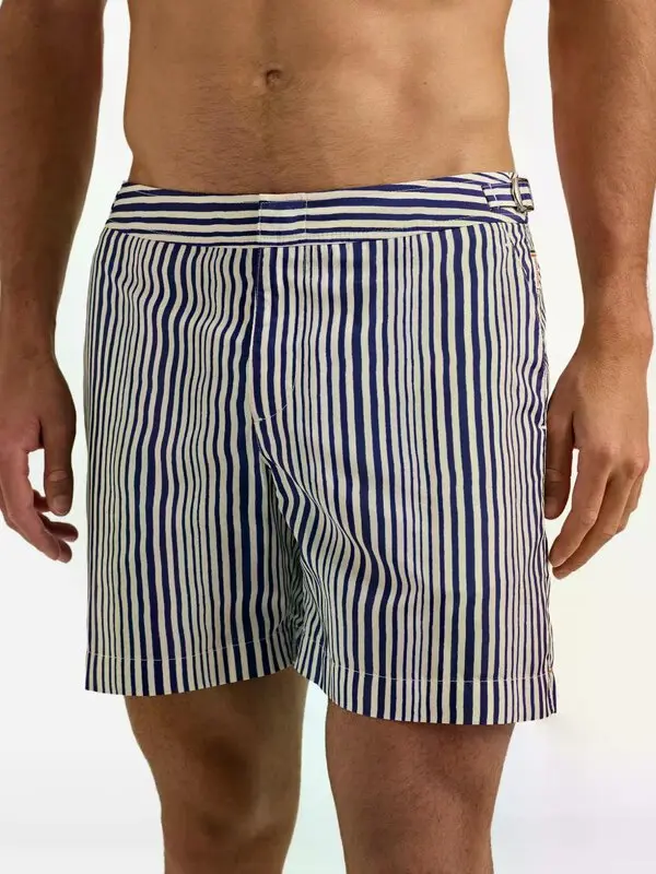 Orlebar Brown Bulldog Striped Swim Shorts - Blue