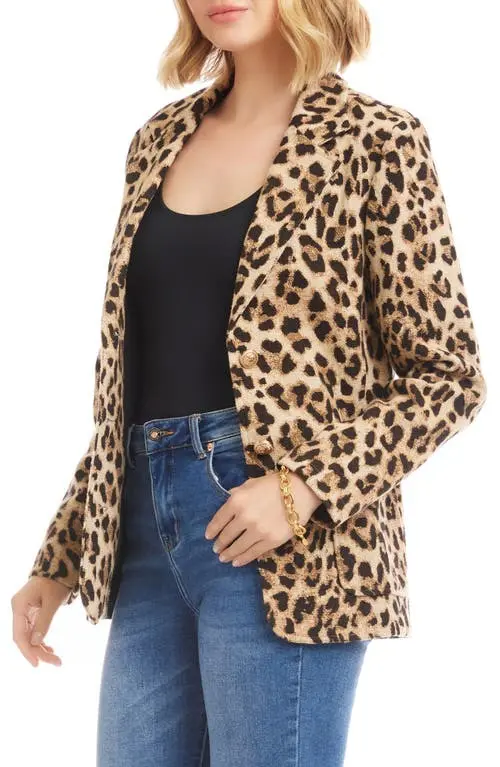 Karen Kane Printed Jacquard Blazer