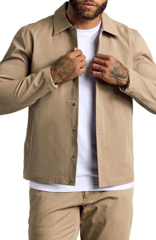True Classic Water Repellent Coach's Jacket - Khaki