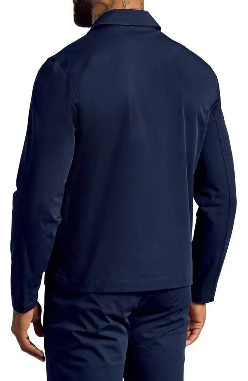 True Classic Water Repellent Coach's Jacket - Navy