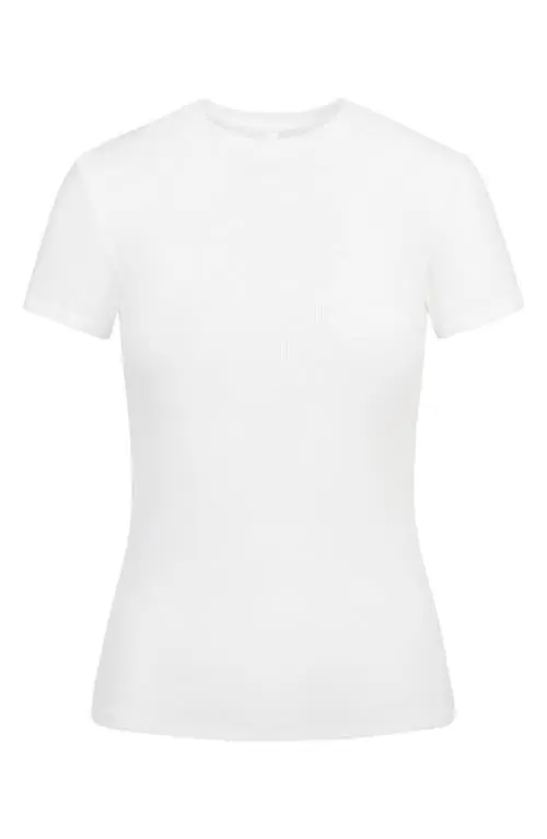 SKIMS Sheer Rib T-shirt - Snow