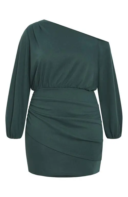 City Chic Alysia One-shoulder Mini Dress