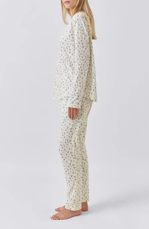 PAPINELLE Rosebud Organic Cotton Pajamas